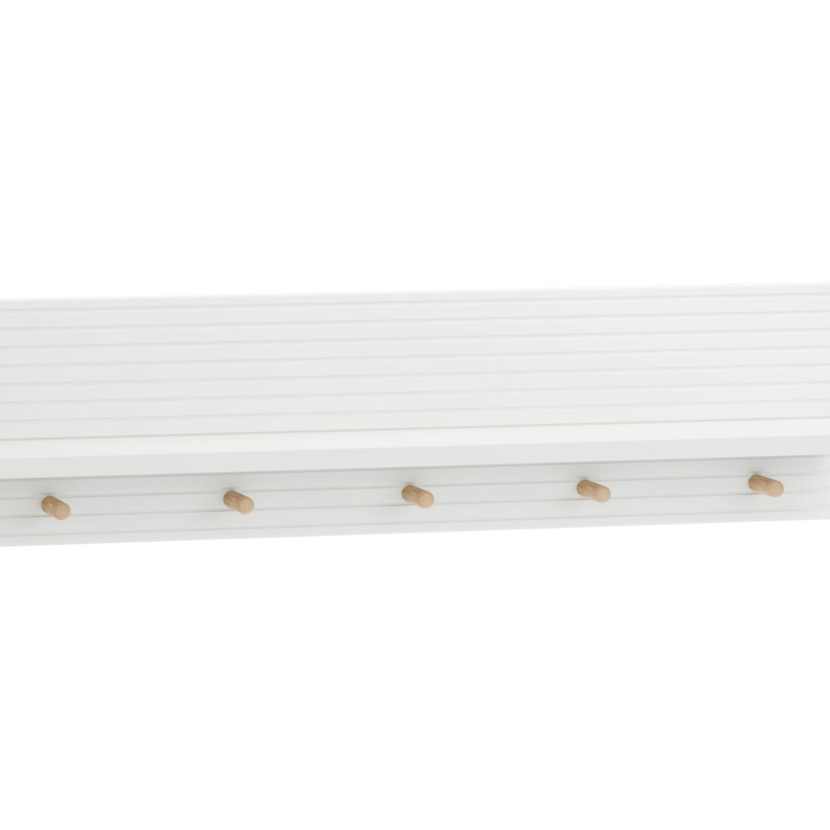 Maja wall shelf, knob rack White color – it's Scandinavian Design